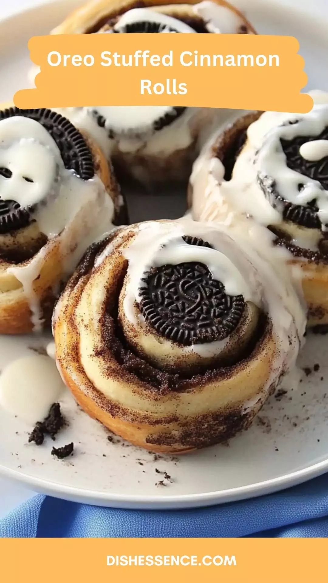 Oreo Stuffed Cinnamon Rolls – Dish Essence